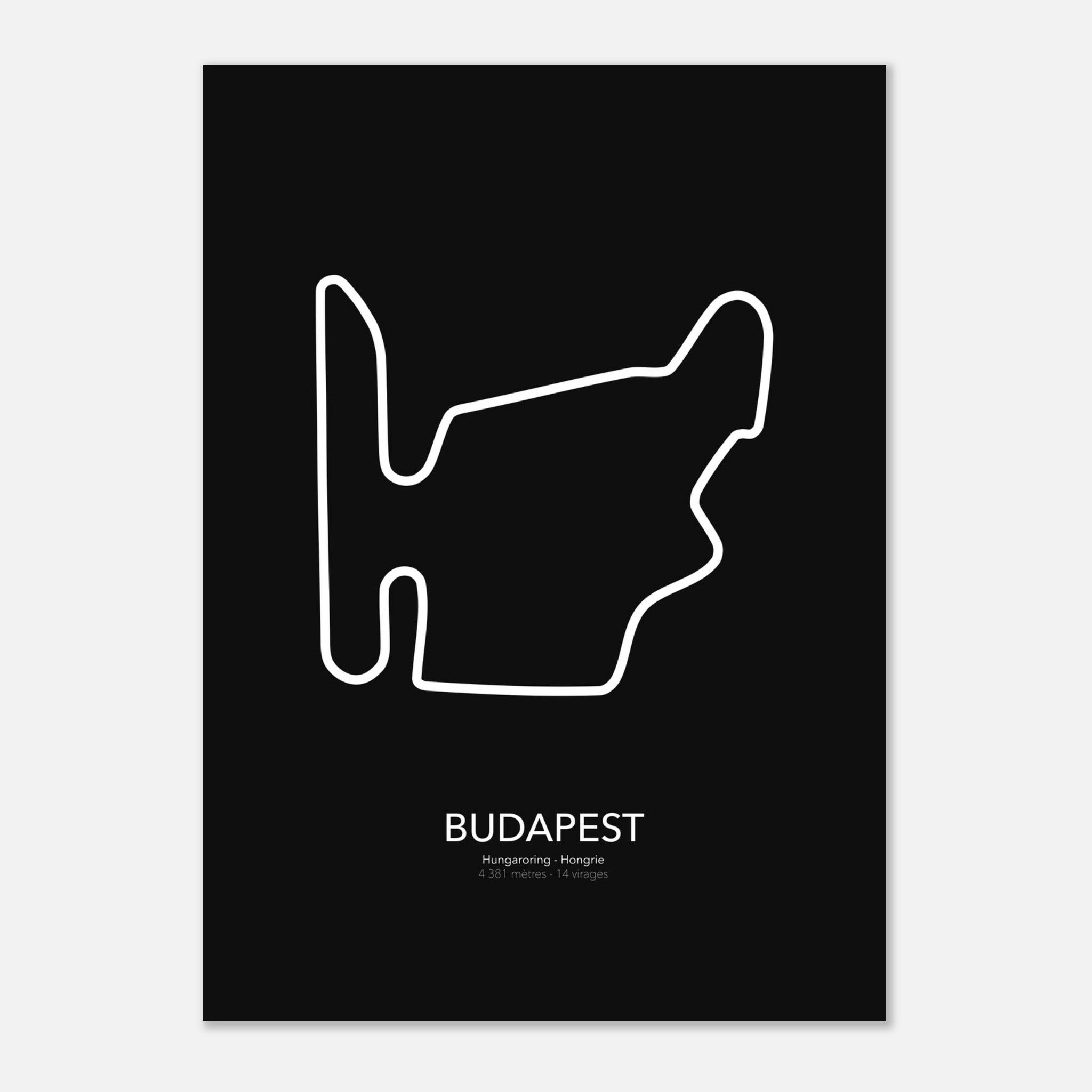Poster du Circuit de Budapest – Tracé du Grand Prix de Hongrie ...